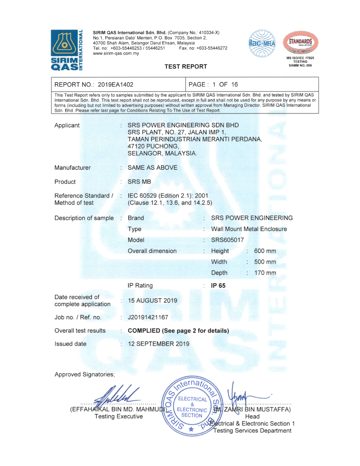 Malaysia – SRS Power